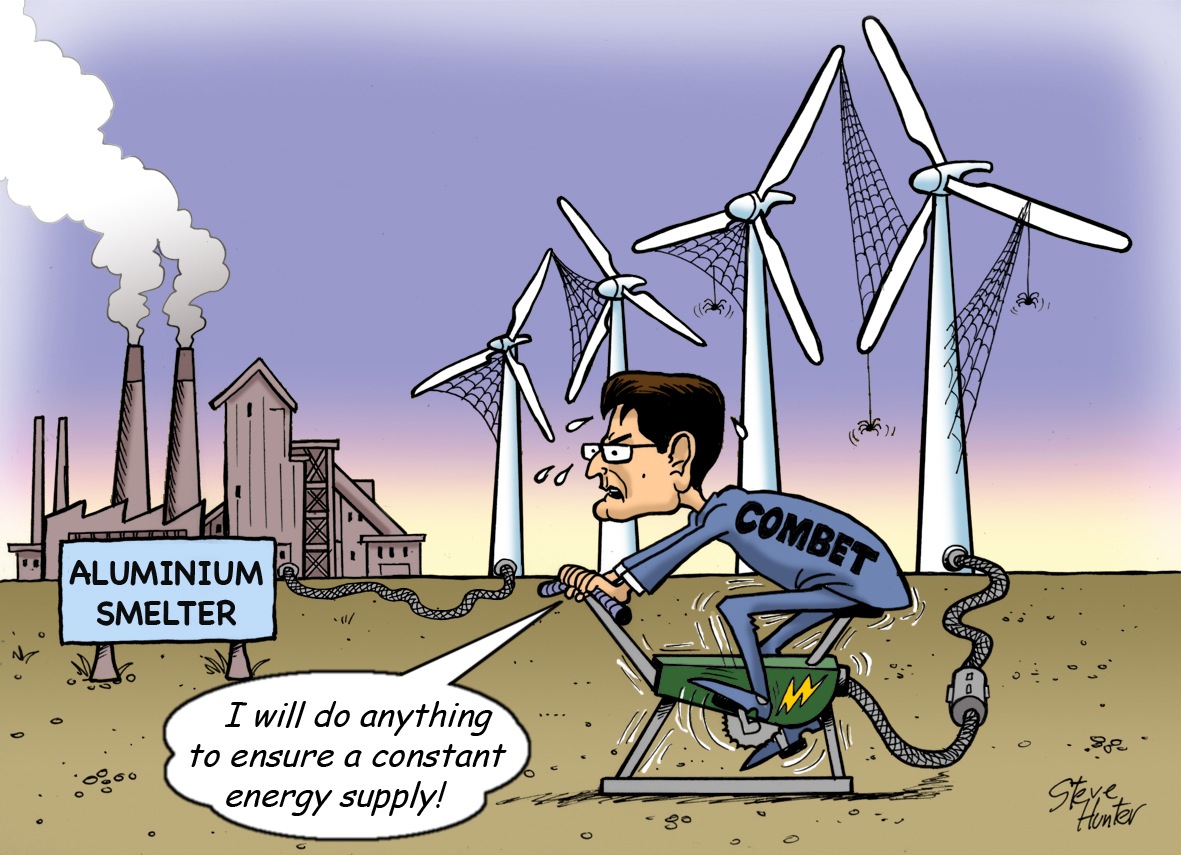 Aluminium smelter | Steve Hunter Illustrations